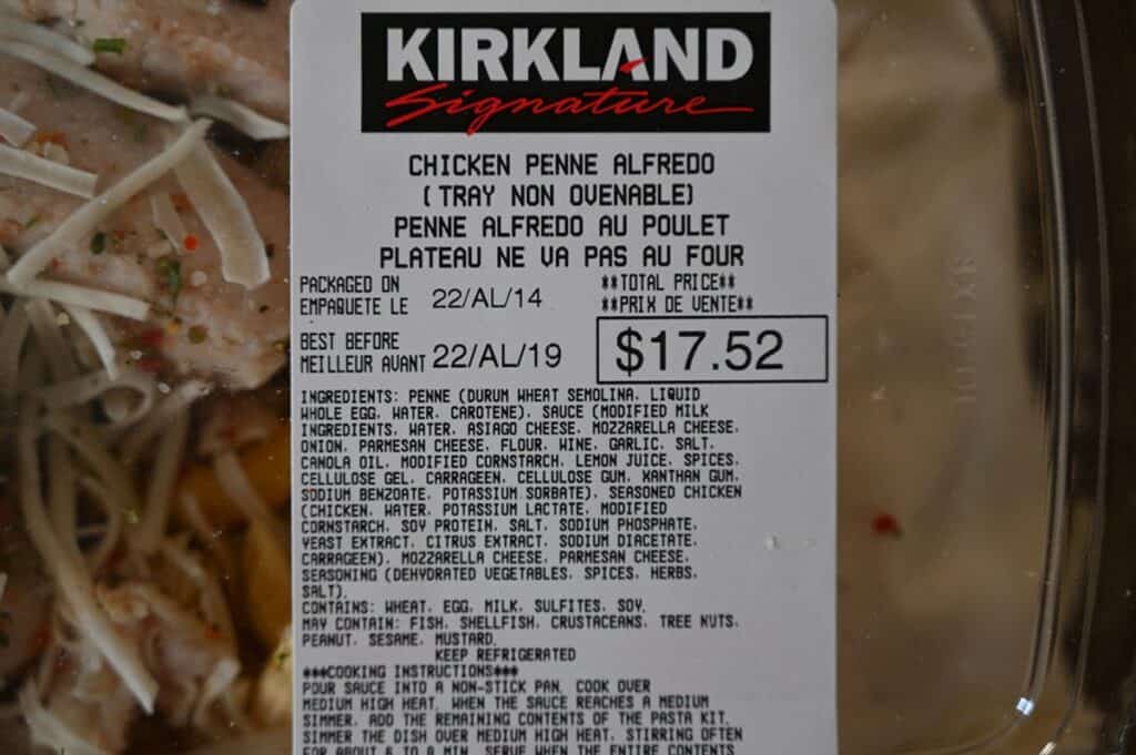 Costco Kirkland Signature Chicken Penne Alfredo Review - Costcuisine