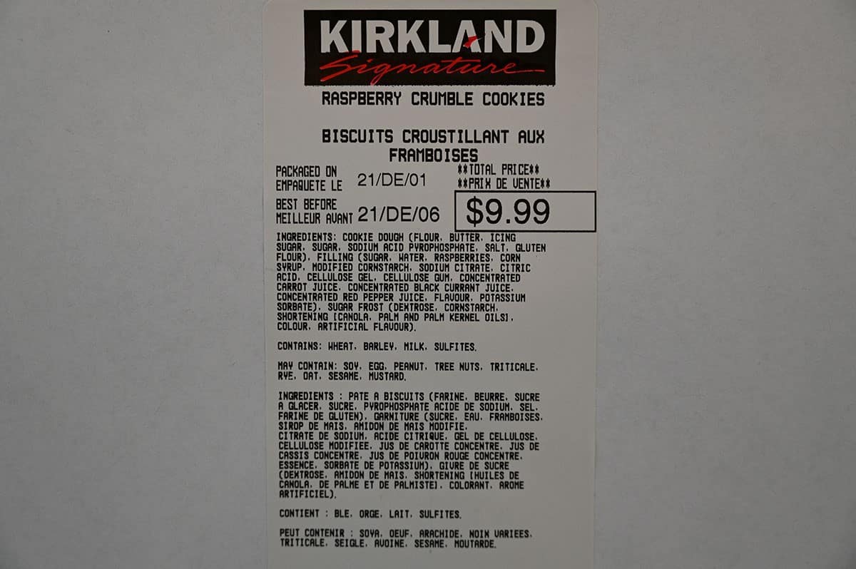 Costco Kirkland Signature Raspberry Crumble Cookies Review - Costcuisine