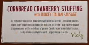 Costco Vicky's Kitchen Cornbread Cranberry Stuffing Review - Costcuisine