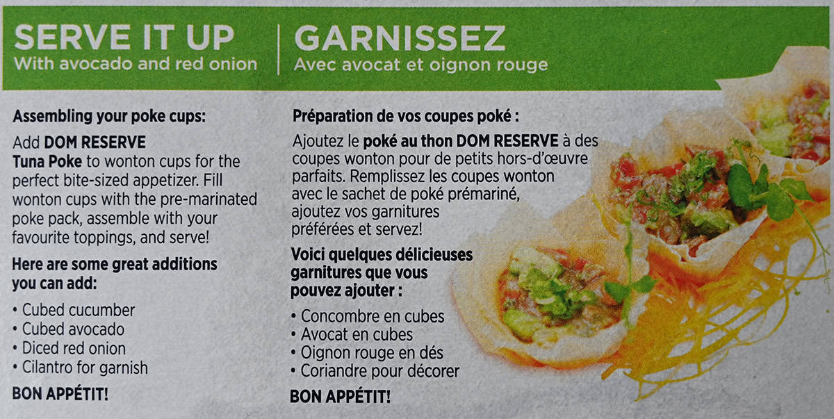 Costco Dom Reserve Singles Tuna Poke Review - Costcuisine
