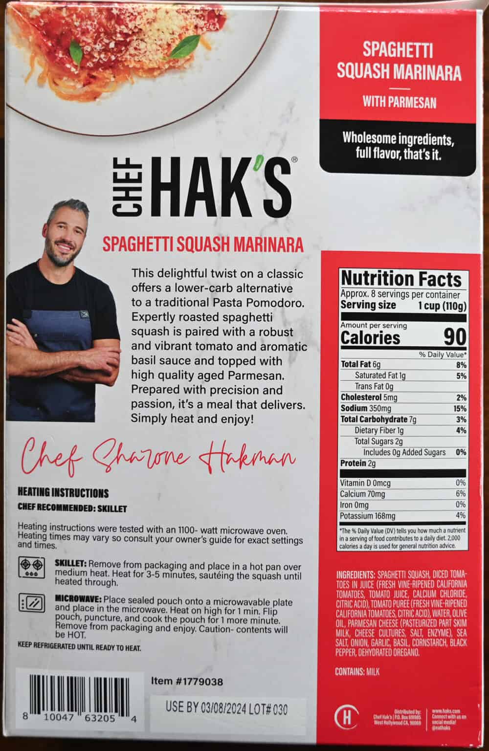 Costco Chef Hak's Spaghetti Squash Marinara Review - Costcuisine