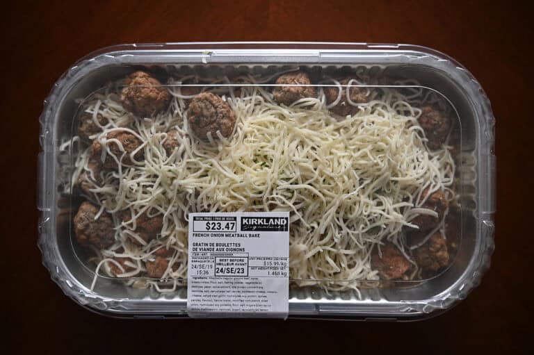 Costco Kirkland Signature French Onion Meatball Bake Review - Costcuisine