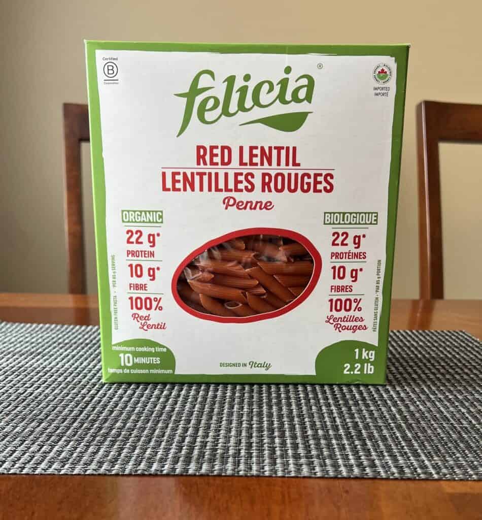 Costco Felicia Red Lentil Penne Review - Costcuisine