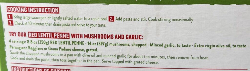 Costco Felicia Red Lentil Penne Review - Costcuisine