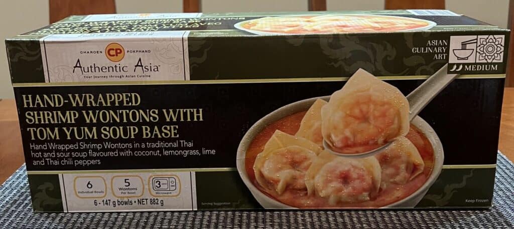 Costco Authentic Asia Hand-Wrapped Shrimp Wontons with Tom Yum Soup ...