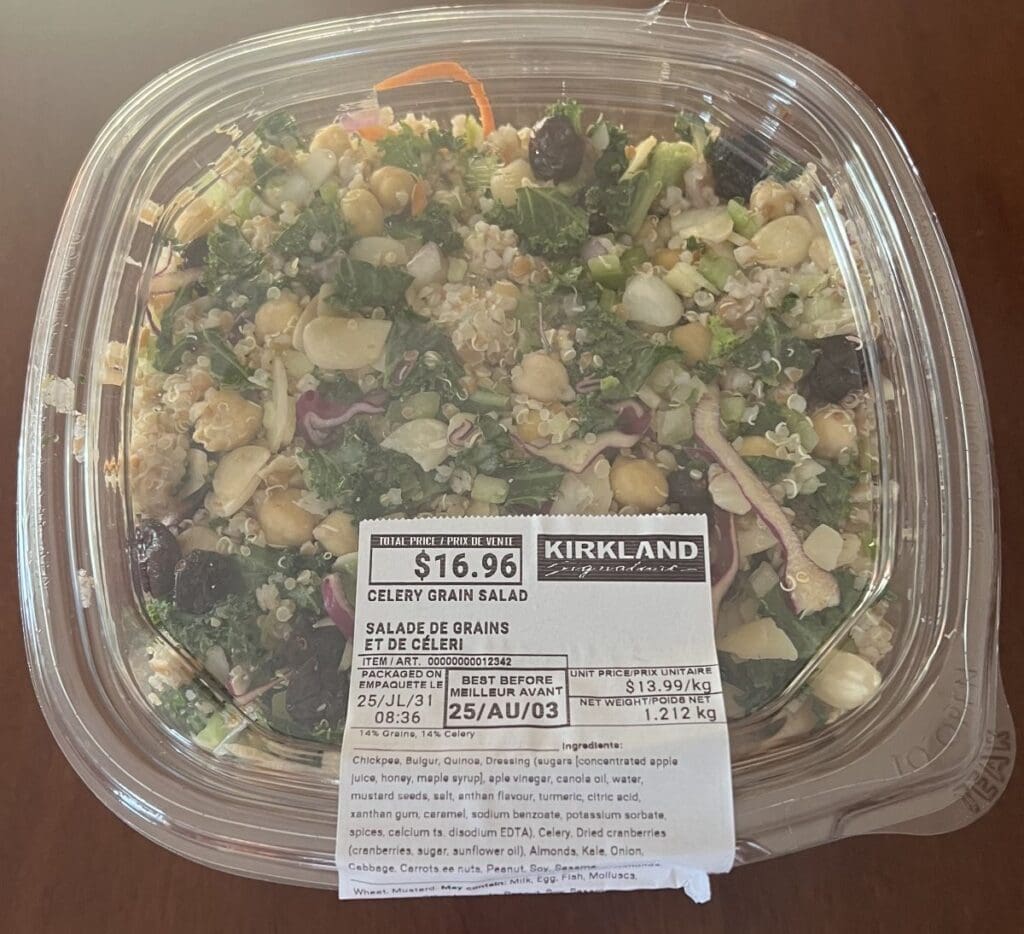 Costco Kirkland Signature Celery Grain Salad Review - Costcuisine
