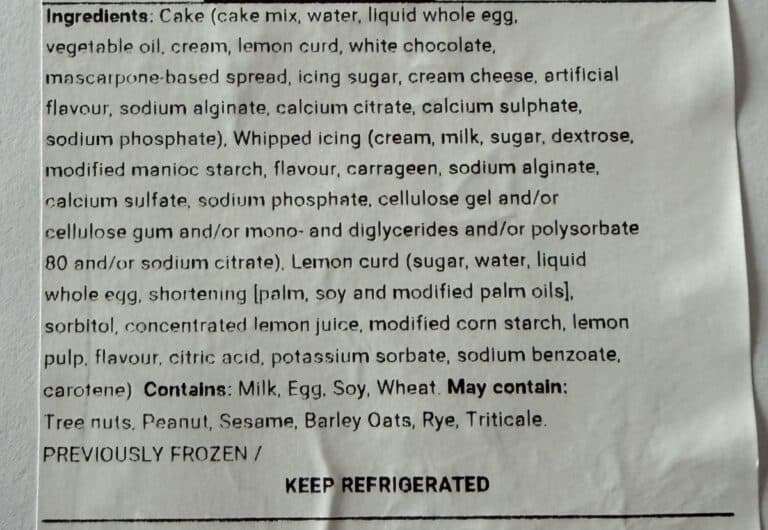 Costco Kirkland Signature Limoncello Mascarpone Cake Review - Costcuisine